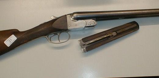 RFD ONLY - A BSA 12-bore double-barrelled side-by-side shotgun