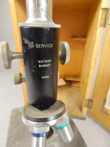 A Watson Barnet Service Model microscope