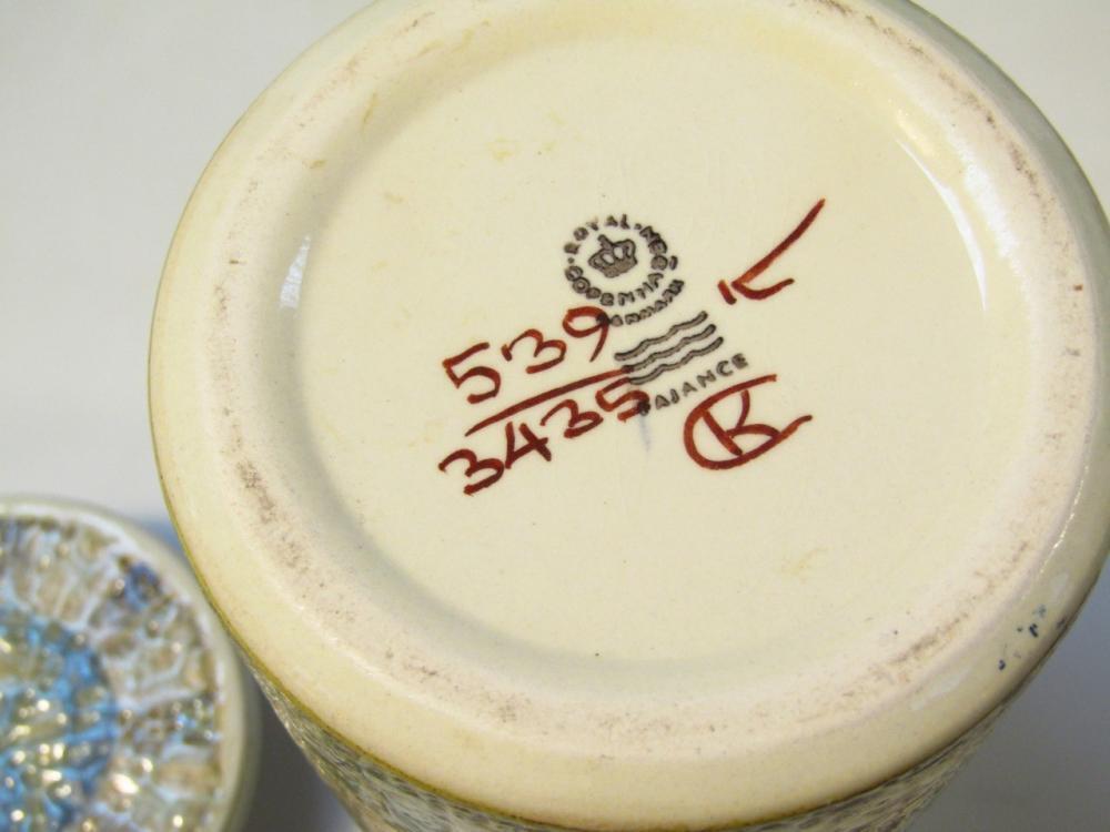 Various Studio pottery glassware