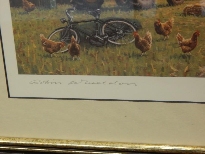 Robin Wheeldon (b.1945). Winter threshing