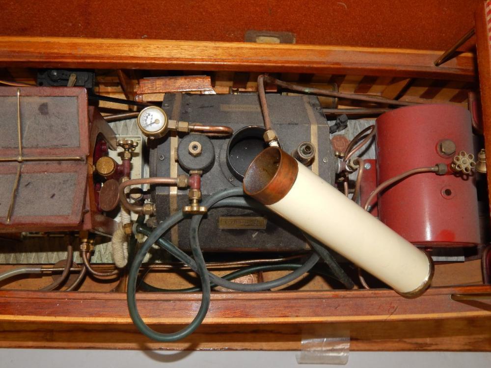 A rare Edwardian Windermere type Demelza steam launch boat