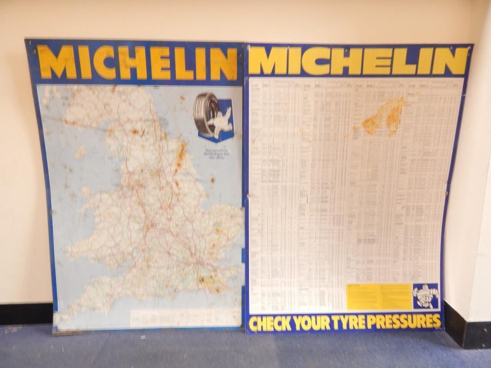 A Michelin enamel England and Wales road map