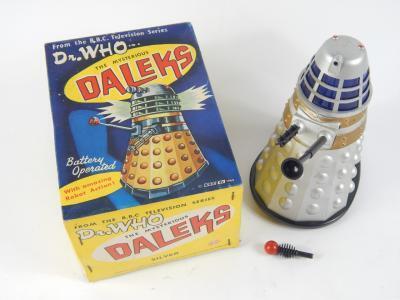 A Marx Dr Who The Mysterious Daleks battery operated Dalek