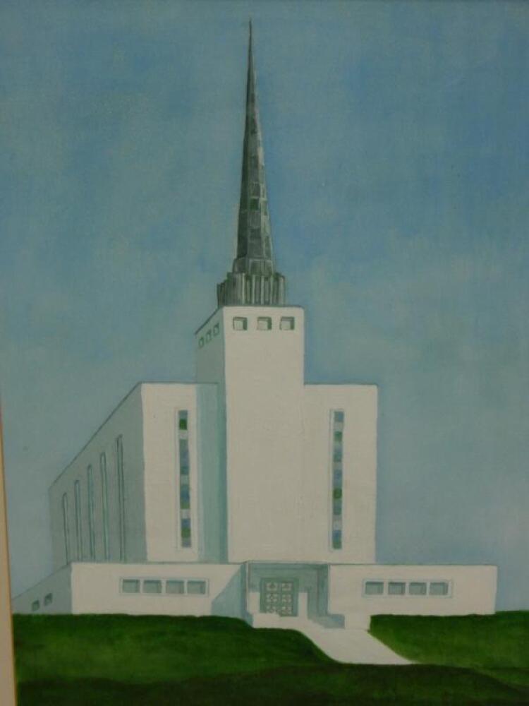 Stuart Asher (20thC). Industrial landscape