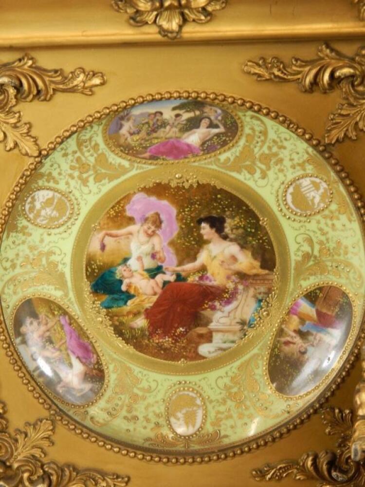 A pair of Vienna style wall plates