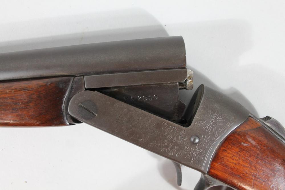 An Unknown 12 bore single barrel shotgun