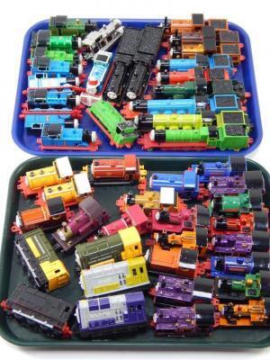 A large collection of Ertl N gauge Thomas the Tank Engine locomotive