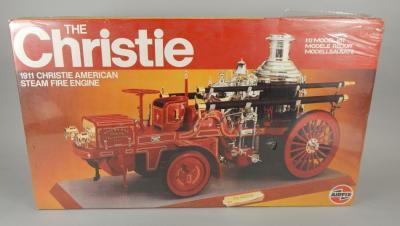 An Airfix model of a 1911 Christie American steam fire engine