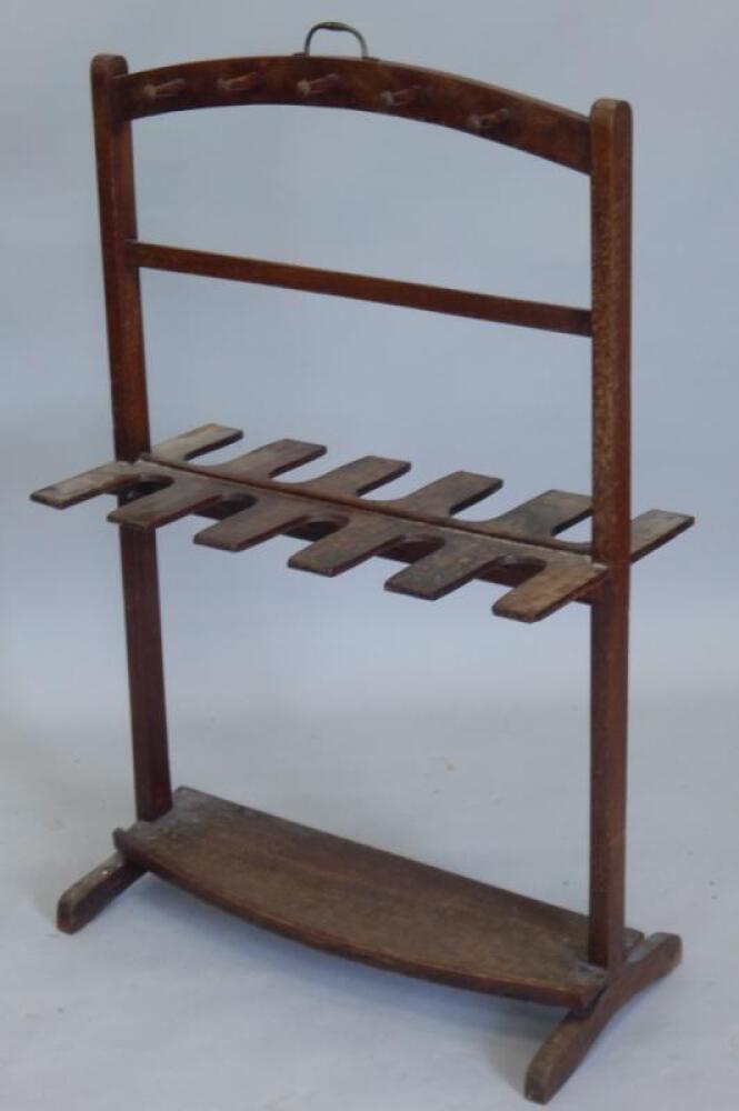 A 19thC mahogany umbrella or whipstand