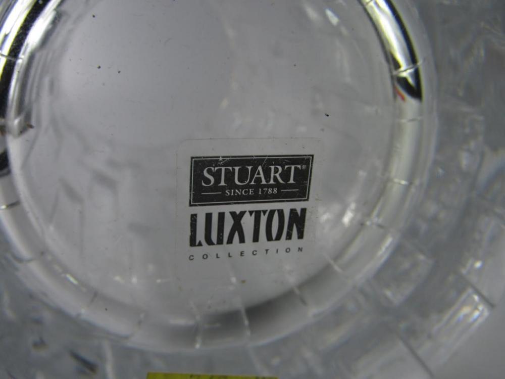 A Stuart Luxton Collection cut glass vase