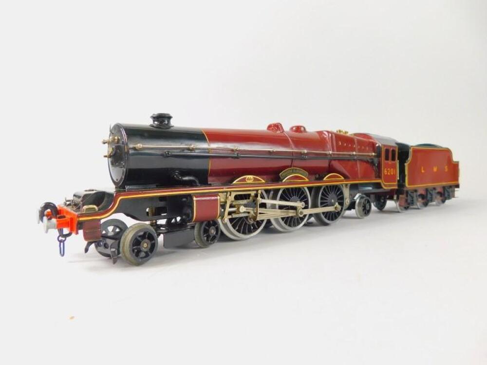 A Hornby O gauge 20-volt 3 rail locomotive of the Princess Elizabeth
