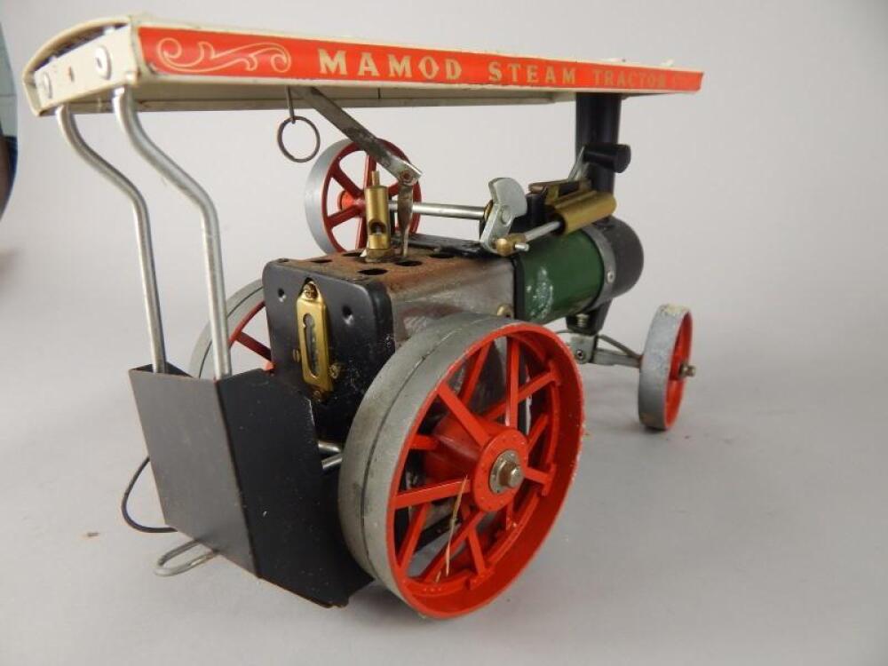 A Mamod model of a steam tractor