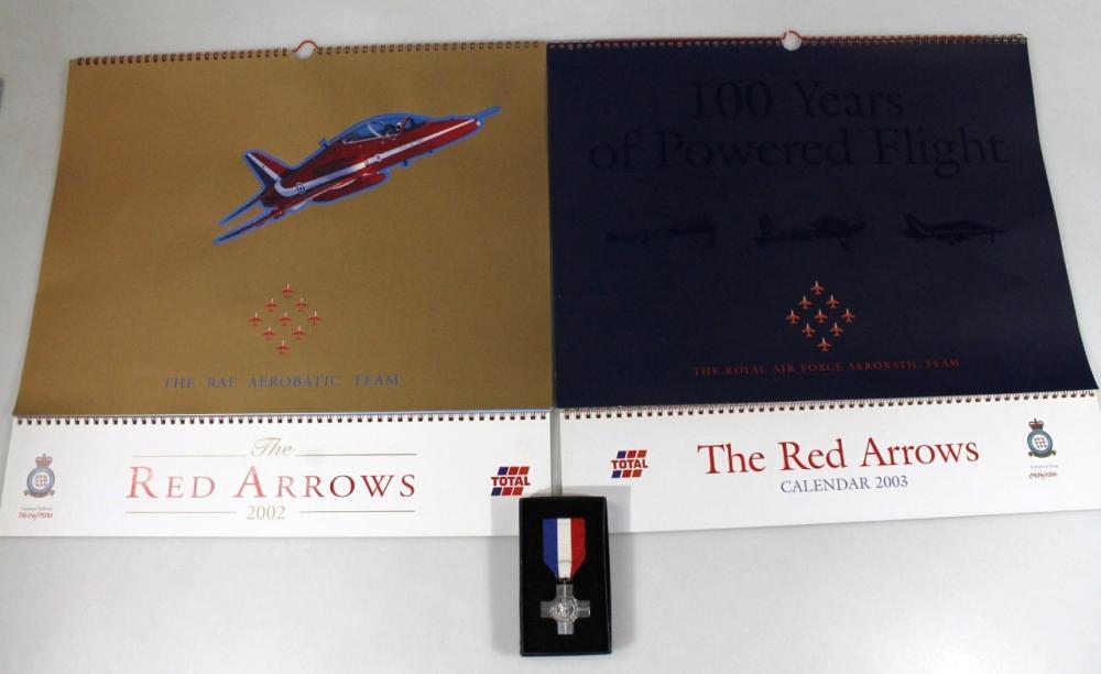 Two RAF Red Arrows calendars