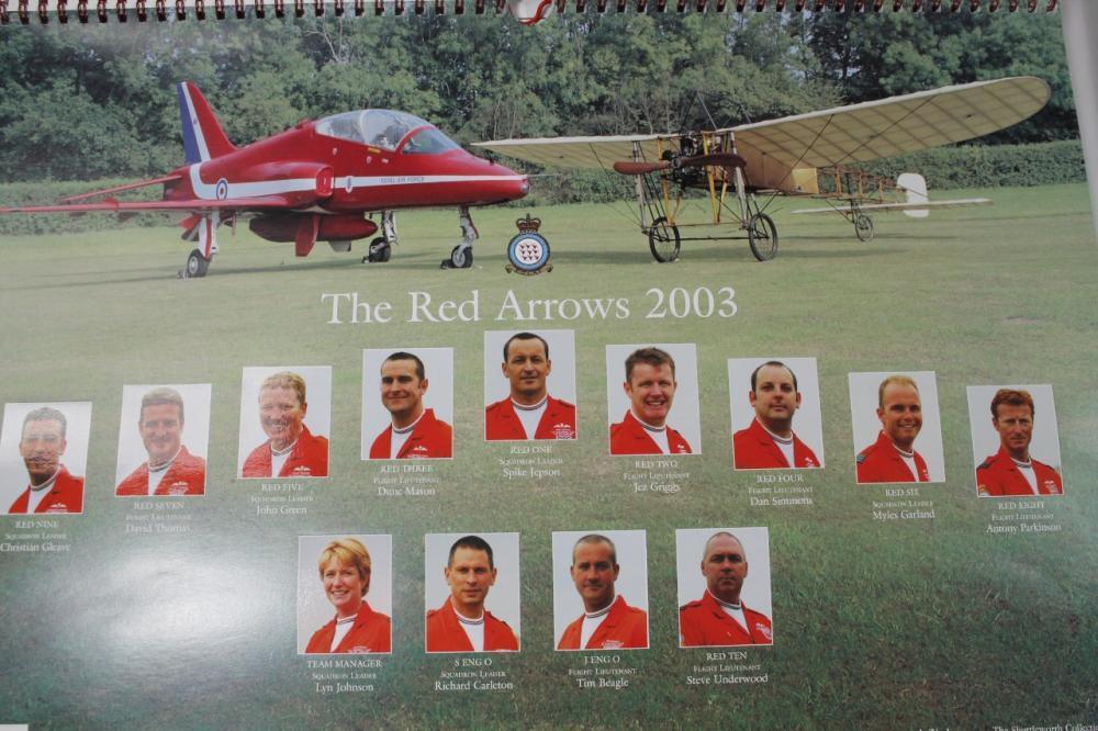 Two RAF Red Arrows calendars