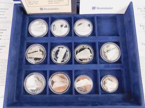 A Westminster Mint Railway Heritage Coin Collection