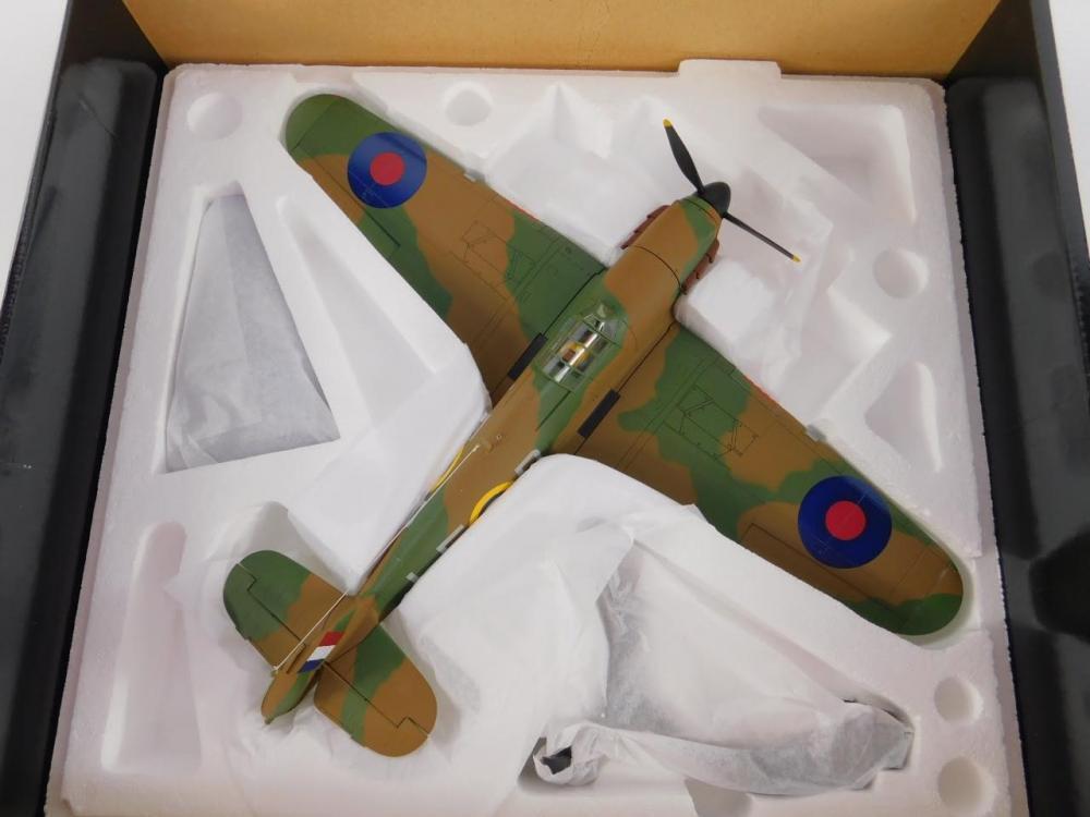 A Corgi Aviation Archive die cast model of a Hawker Hurricane Mk 1