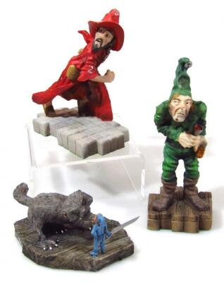 Various Clarecraft Discworld character figures