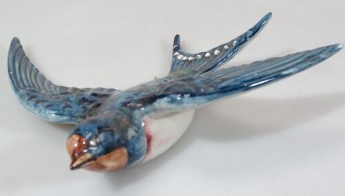 Six various Beswick swallow wall plaques