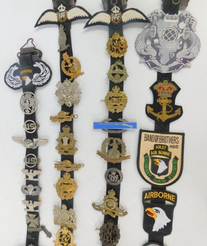 Replica WWII cap and rank badges