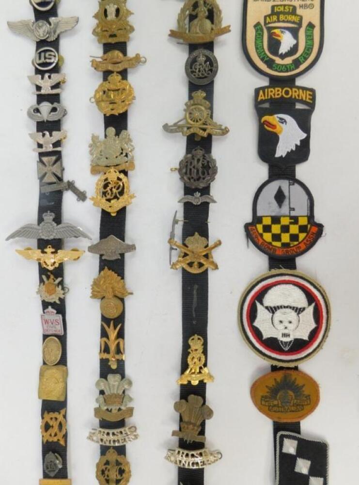 Replica WWII cap and rank badges