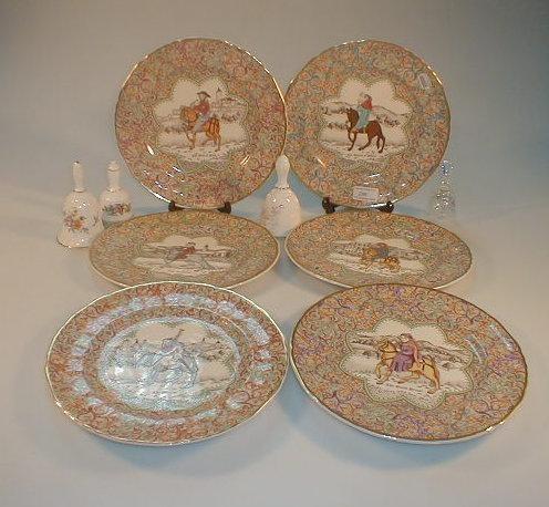 A set of six Mason's ironstone plates