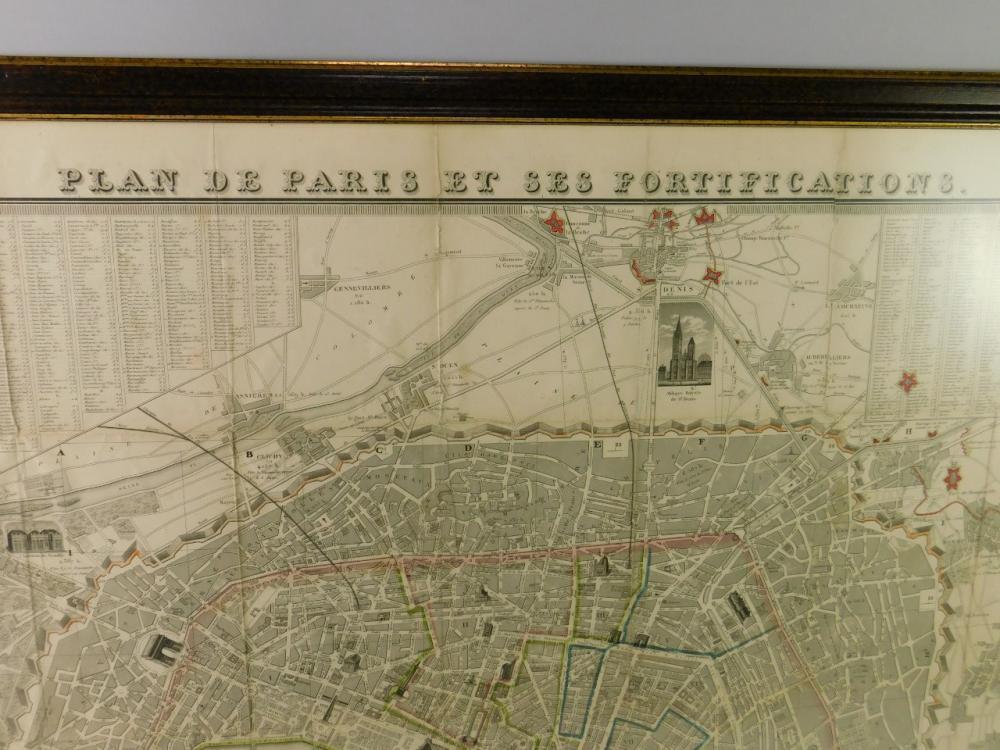 Plan de Paris a et Ses Fortifications