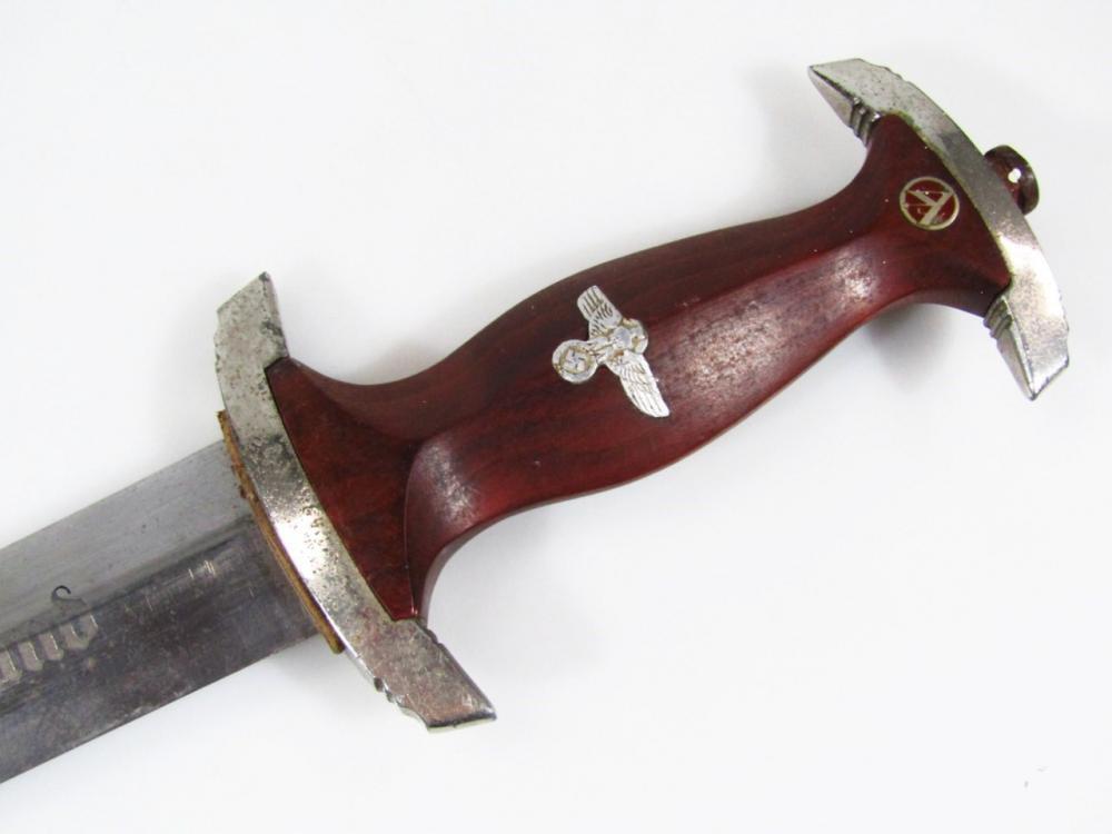 A German Nazi SA dagger and scabbard