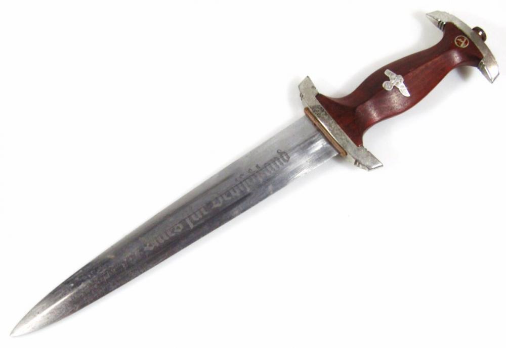 A German Nazi SA dagger and scabbard