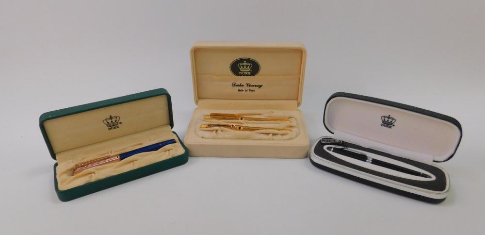 A Duke Viceroy fountain and ball pen set