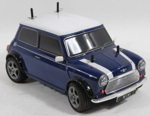 A remote controlled Mini Cooper car