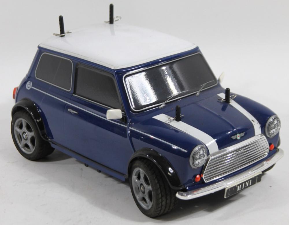 A remote controlled Mini Cooper car