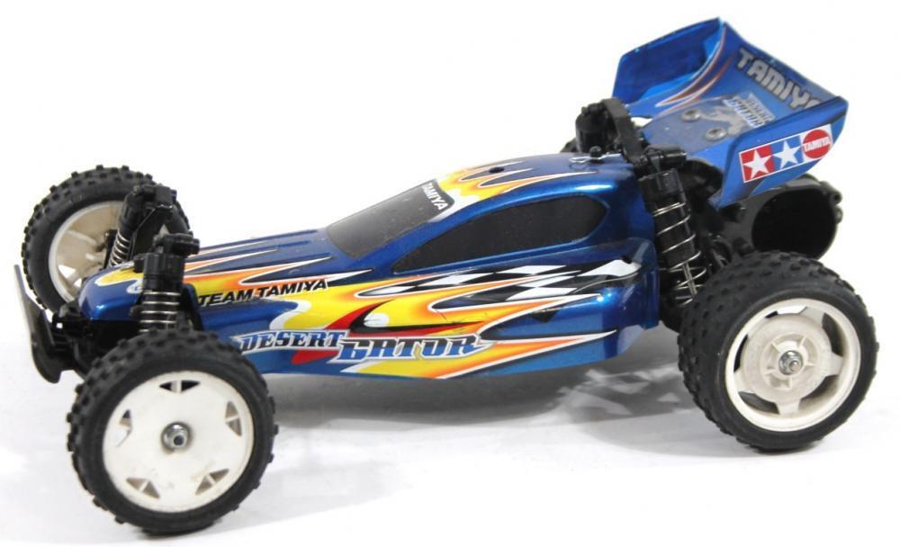 A Tamiya remote controlled racing car