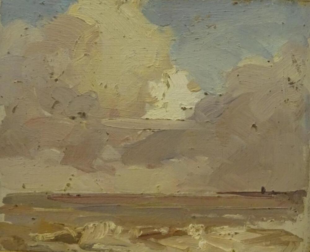 Herbert Rollett (1872-1932). Woodlands/coastal view