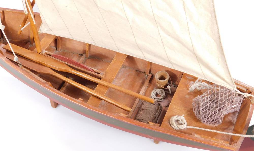 A Nauticaia London pond yacht, with material mast rigging and realistic ...