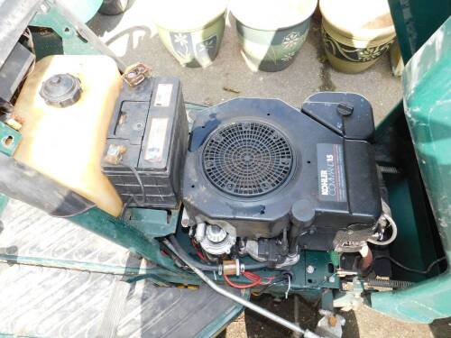 A Hayter ride-on lawn mower, H1538, 15hp Kohler petrol engine, 38 ...