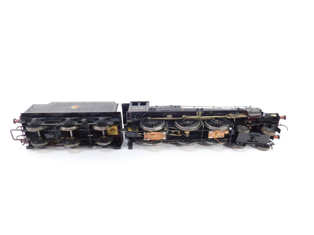 A kit built 00 gauge British Rail locomotive, black livery, 4-6-0, 44751.