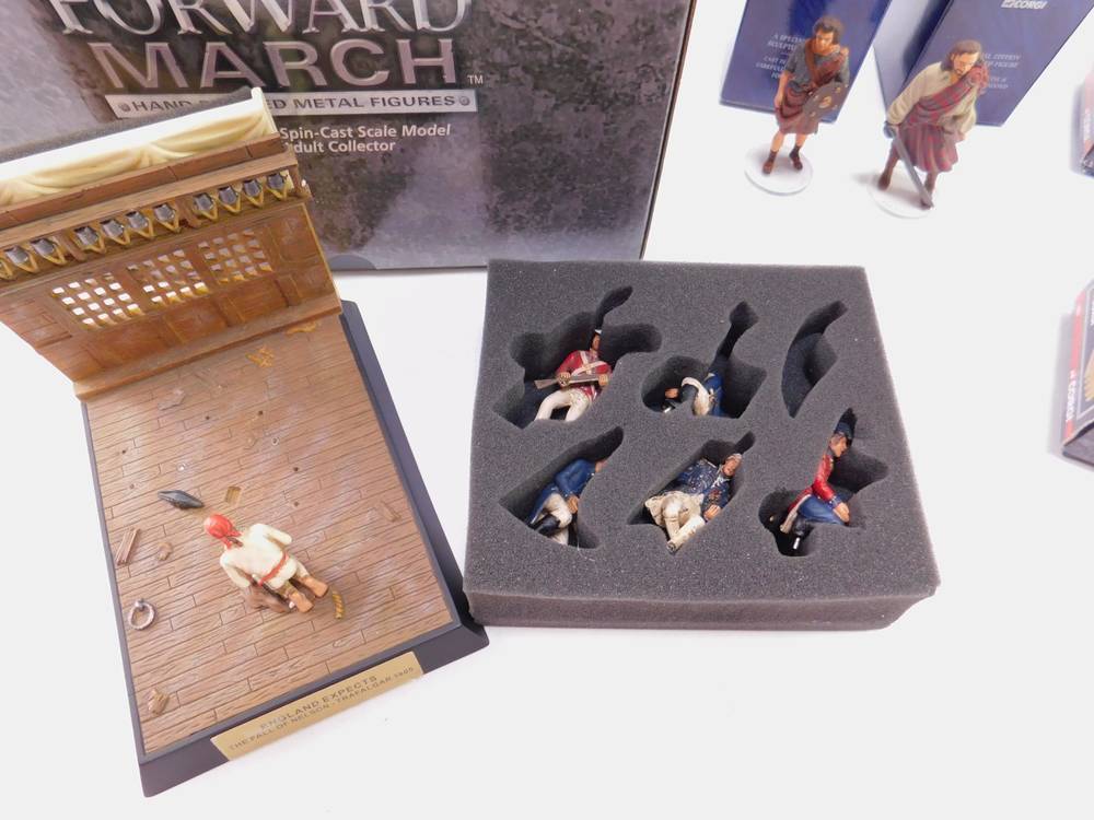 A Corgi Forward March hand painted figure tableau Battle of Trafalgar ...