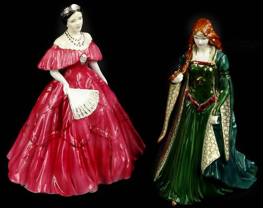 A Royal Worcester porcelain figurine, Princess of Tara, and Queen ...