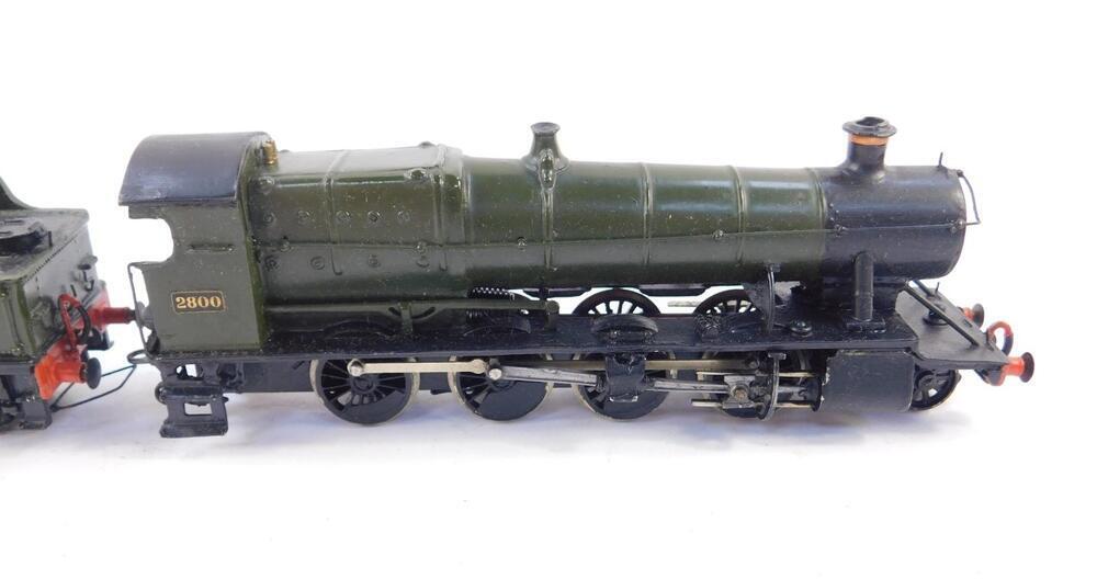 A kit built 00 gauge 2800 Class locomotive, Great Western green livery ...