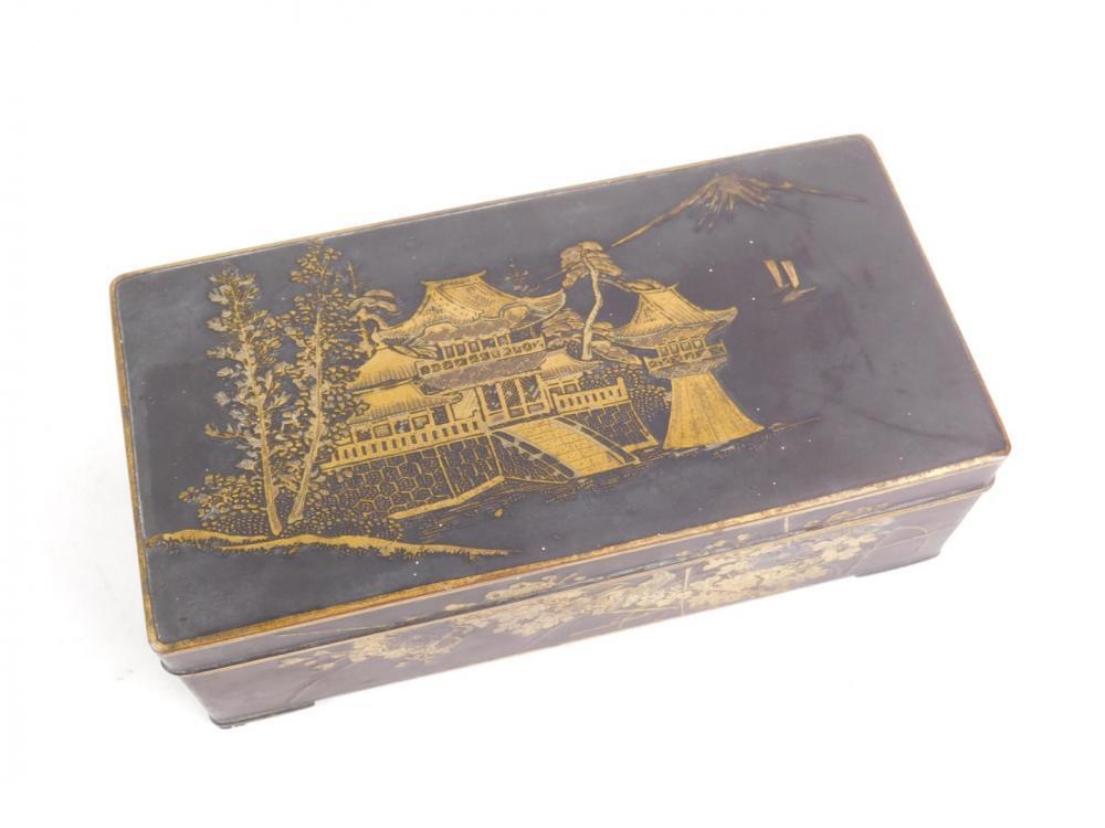 A Japanese Meiji / Taisho shakudo box