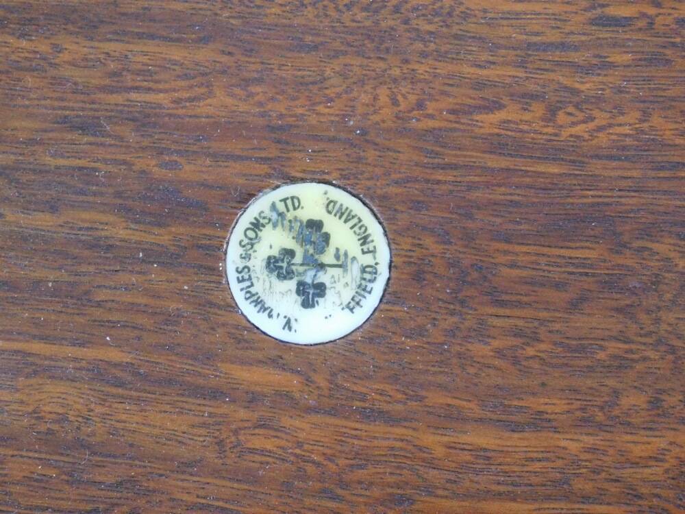 A 20thC Harbles and Son spirit level, of rectangular form, with three ...