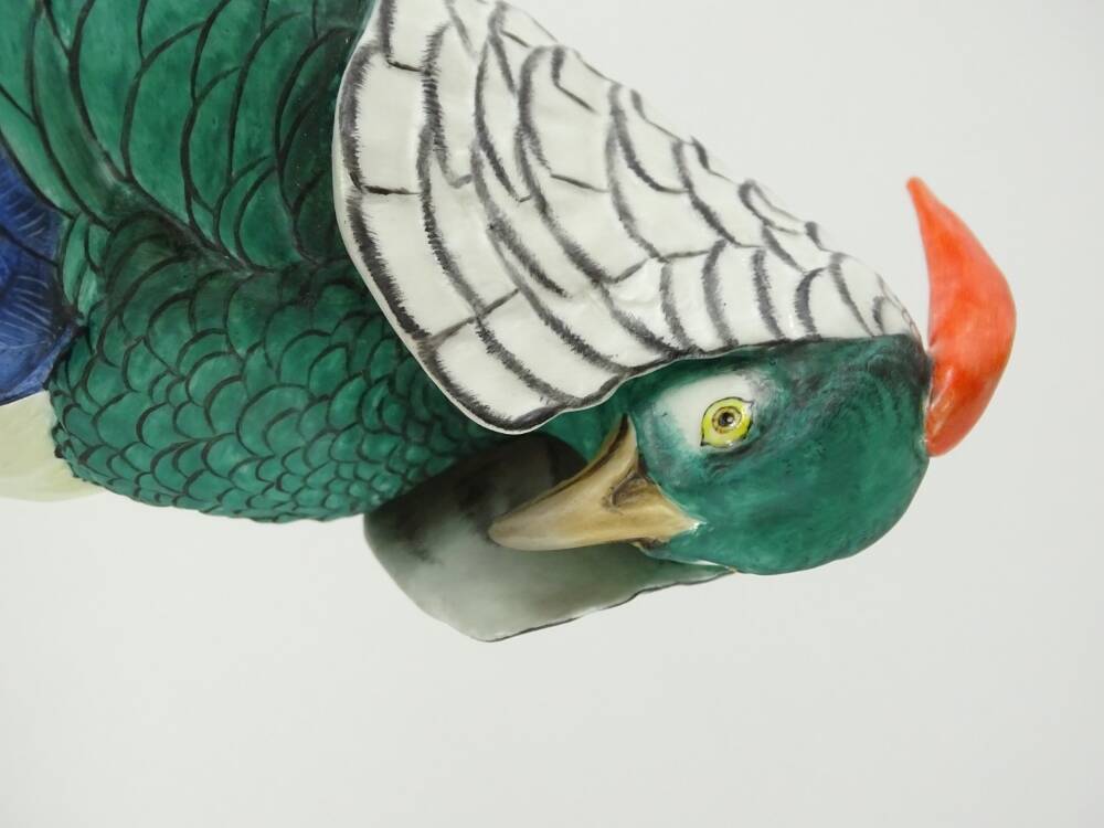 A rare Royal Crown Derby porcelain model of an Asiatic pheasant ...