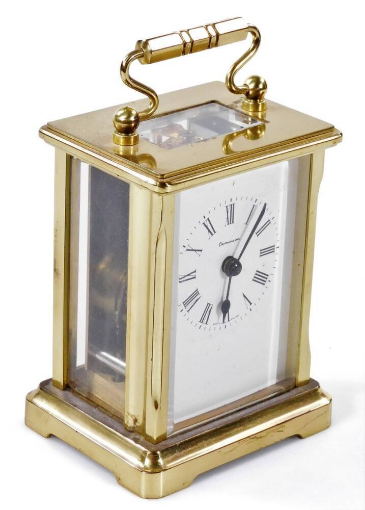 A 20thC Dominion carriage clock, marked I.Feld, of rectangular form ...