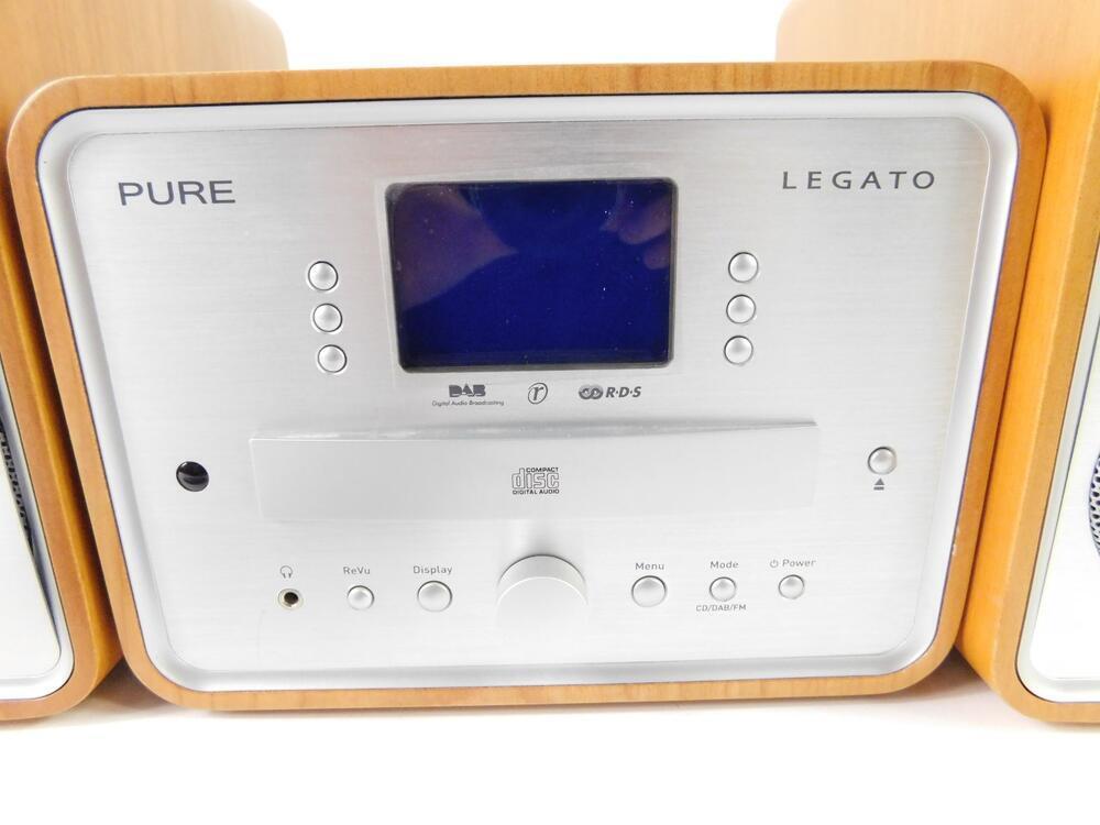 A Pure Evoke -1 Digital Radio, Pure Legato CD player, and a pair of ...