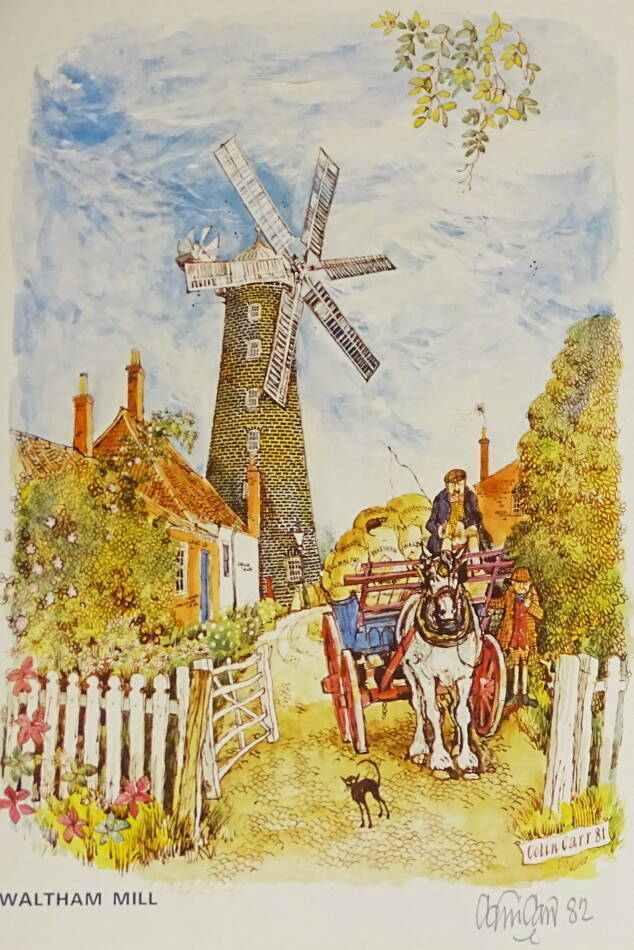Colin Carr (1929-2002). Waltham Mill, artist signed coloured print ...