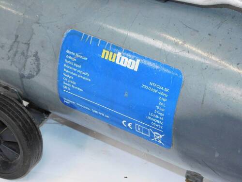 A Nutool air compressor, Model No NTAC24-5K.