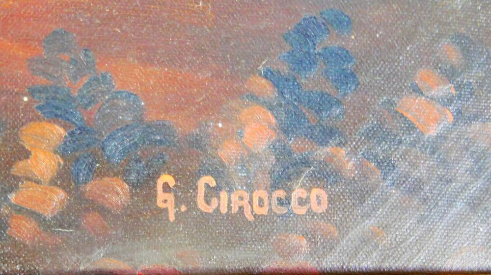 G Cirocco (20thC). Reclining sleeping nude, oil on canvas, signed, 51cm ...