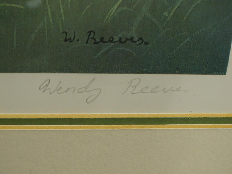 •Wendy Reeves (20thC). Pheasants in woodland, artist signed limited ...