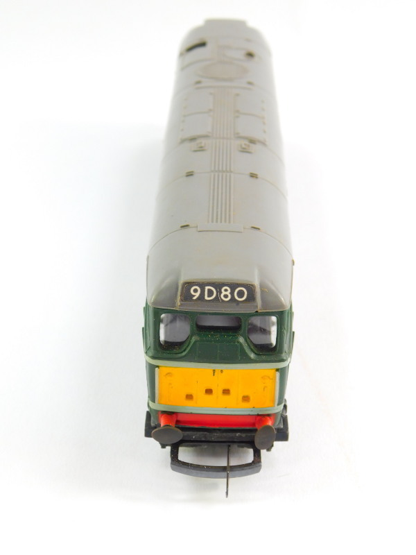 A Hornby Triang type two class 31 diesel locomotive, British Rail green ...