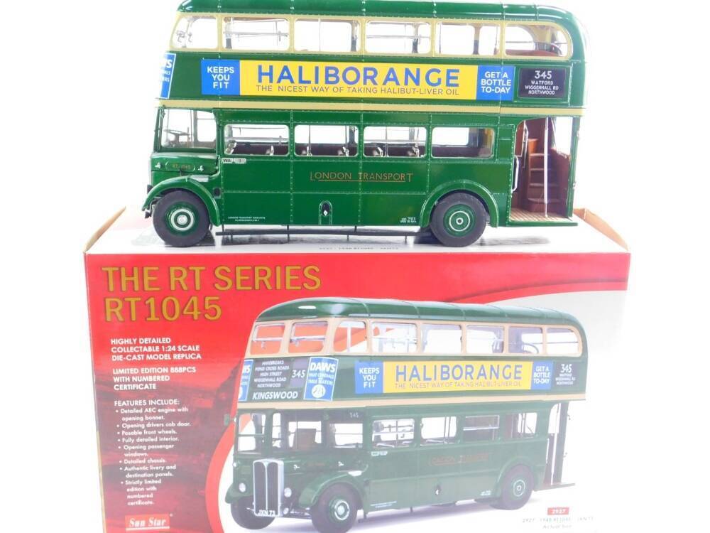 A Sun Star model of an RT Series 1045 double decker bus 1948, JXN73 ...